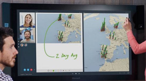 Microsoft Surface Hub, un supertablet de 84 pulgadas 4K
