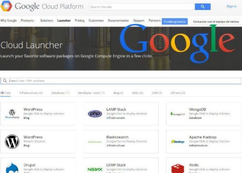 Google Cloud Launcher, instala WordPress o un LAMP con tan solo un clic
