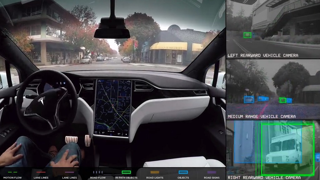 Esto es lo que ve el AutoPilot de Tesla cuando se encarga de conducir