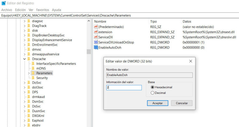 Cómo habilitar el protocolo DNS sobre HTTPS en Windows 10