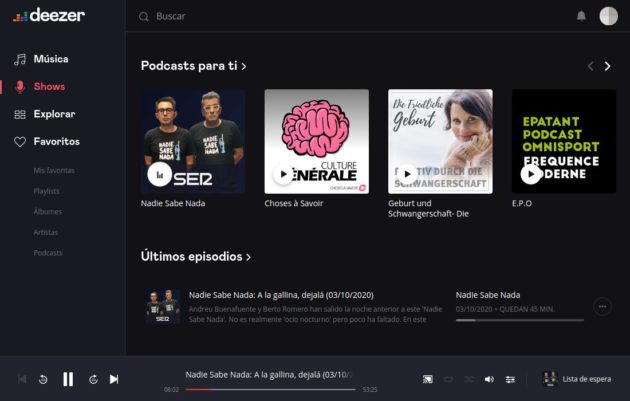 Ya puedes escuchar tus podcast en Deezer, con muchos peros