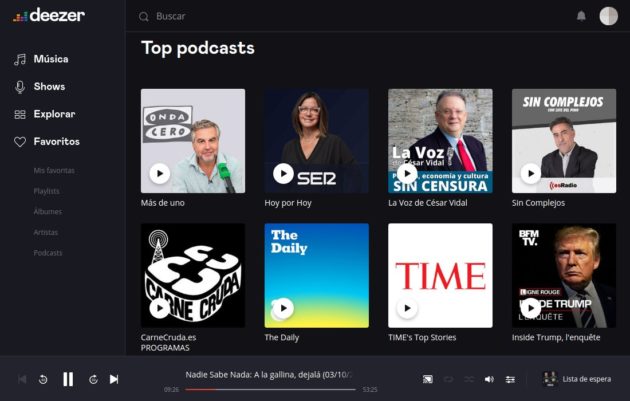 Ya puedes escuchar tus podcast en Deezer, con muchos peros