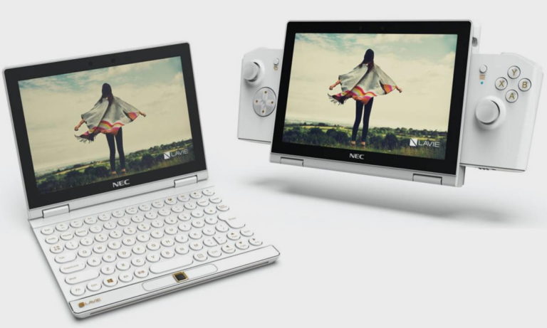 NEC LAVIE MINI, un PC portátil distinto con un controlador estilo Switch
