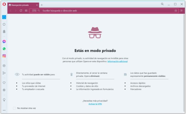 Modo privado: para qué sirve y cómo utilizarlo