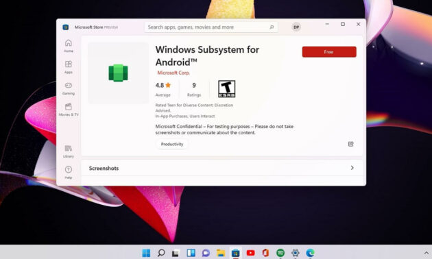 Microsoft ya prueba nuevas funciones en WSA
