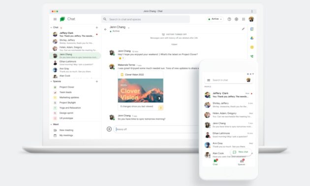 Google Chat sigue mejorando: llega el envío de múltiple y más