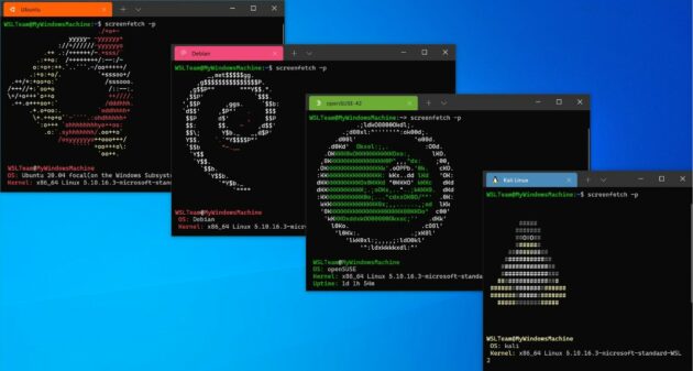 WSL está en la Microsoft Store, también para Windows 10