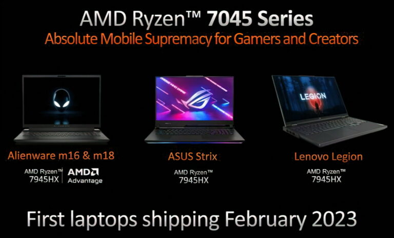 AMD presenta los procesadores Ryzen 7000 Mobile