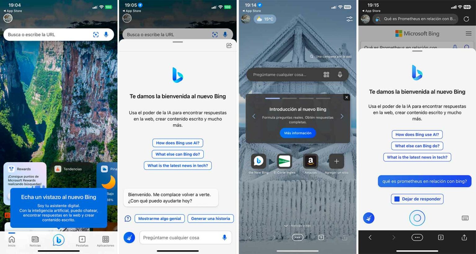 El nuevo Bing ya está disponible en smartphones... y en Skype