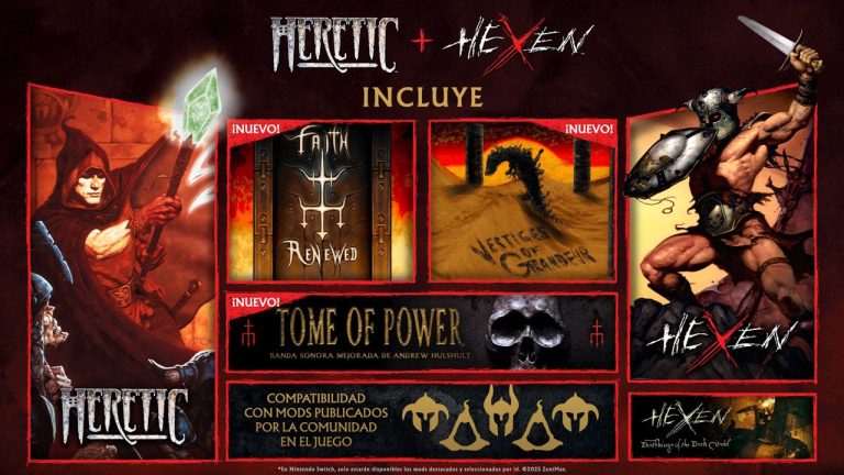 id Software lanza Heretic y Hexen Remastered y actualiza DOOM The Dark Ages