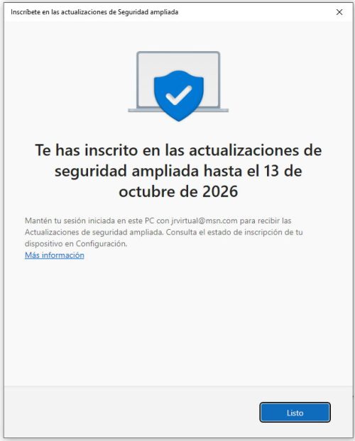Cómo activar el programa ESU de Windows 10 gratis