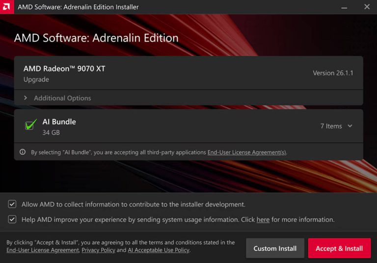 AMD Adrenalin AI Bundle lleva la inteligencia artificial a tu PC