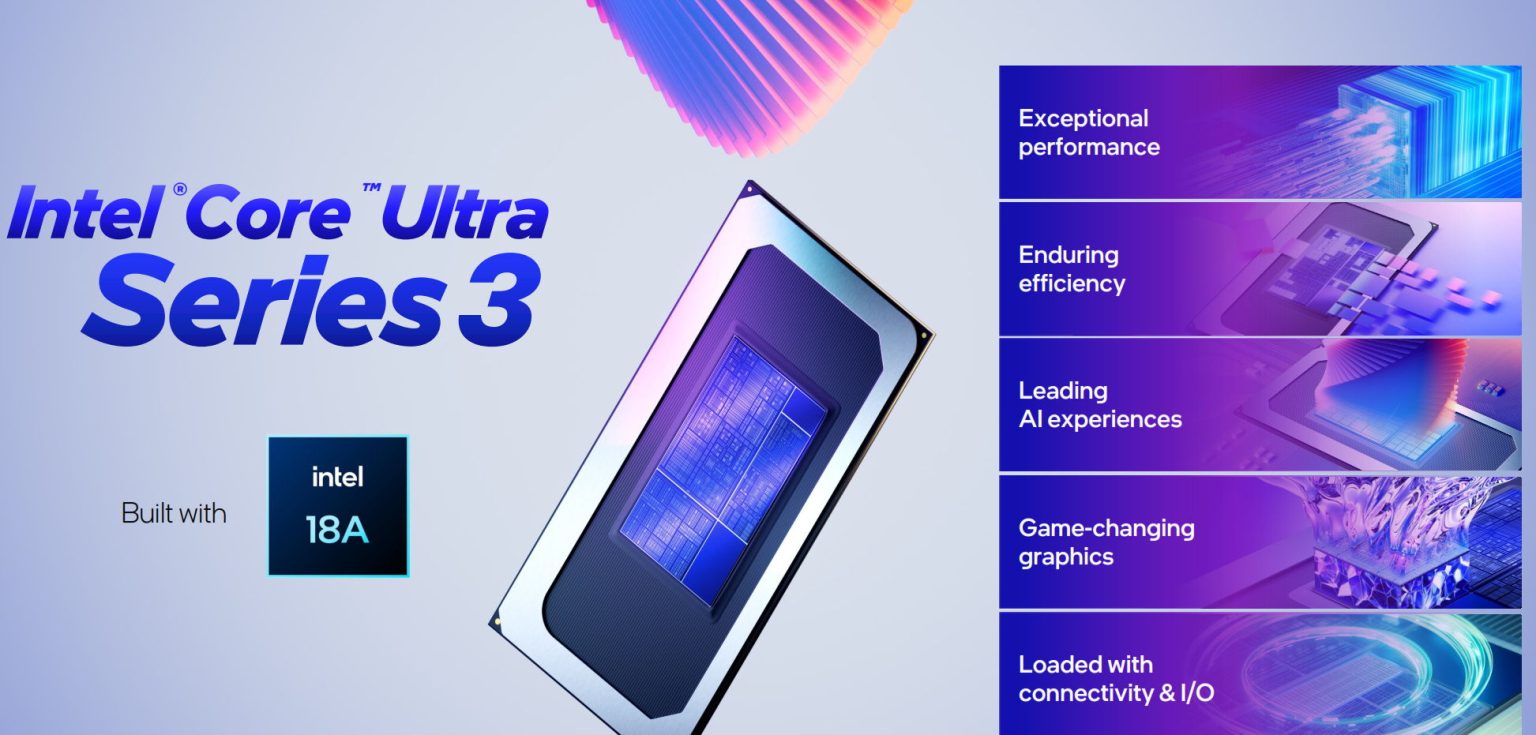 Intel anuncia los procesadores Core Ultra Series 3
