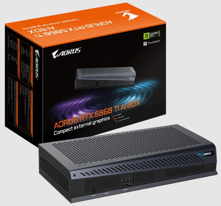 GIGABYTE AORUS AI BOX, más potencia gráfica